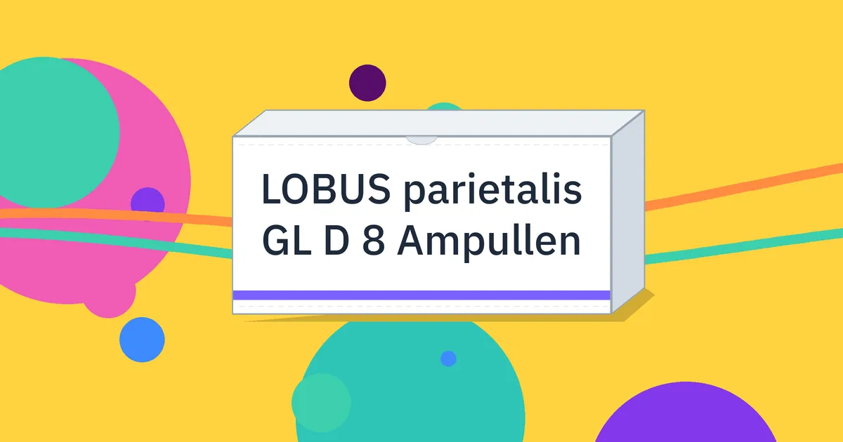 Symbolbild: Packung mit der Aufschrift LOBUS parietalis GL D 8 Ampullen (PZN 04619558) – Verfügbarkeit und Bezug in Apotheken in Frankfurt am Main