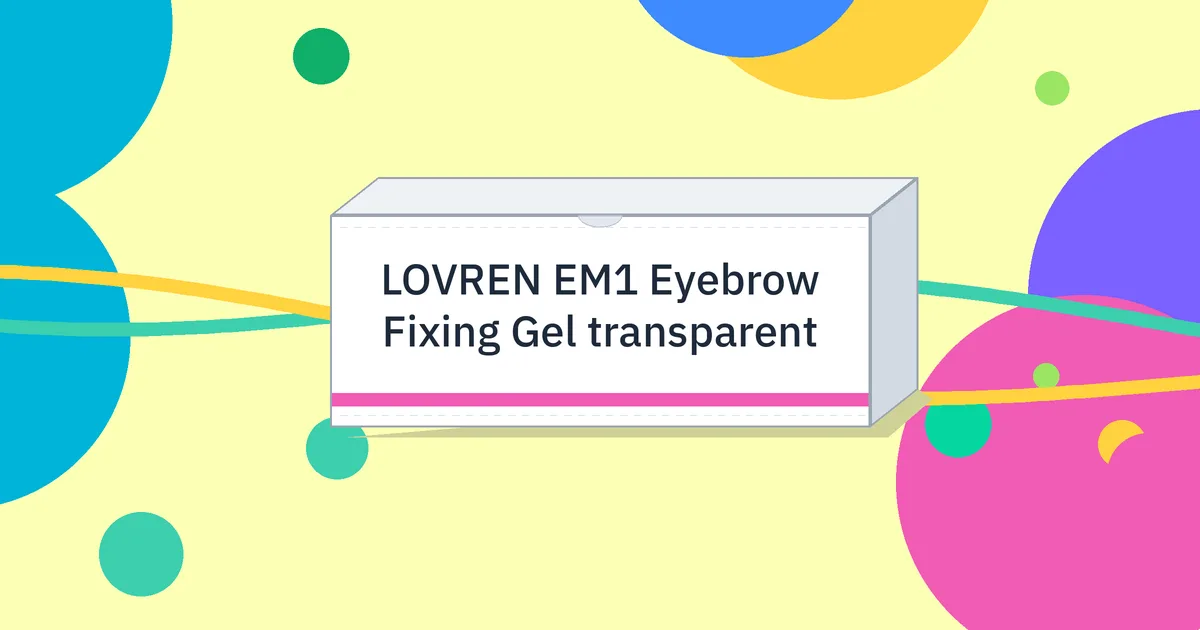 Symbolbild: Packung mit der Aufschrift LOVREN EM1 Eyebrow Fixing Gel transparent (PZN 20031221) – Verfügbarkeit und Bezug in Apotheken in Frankfurt am Main