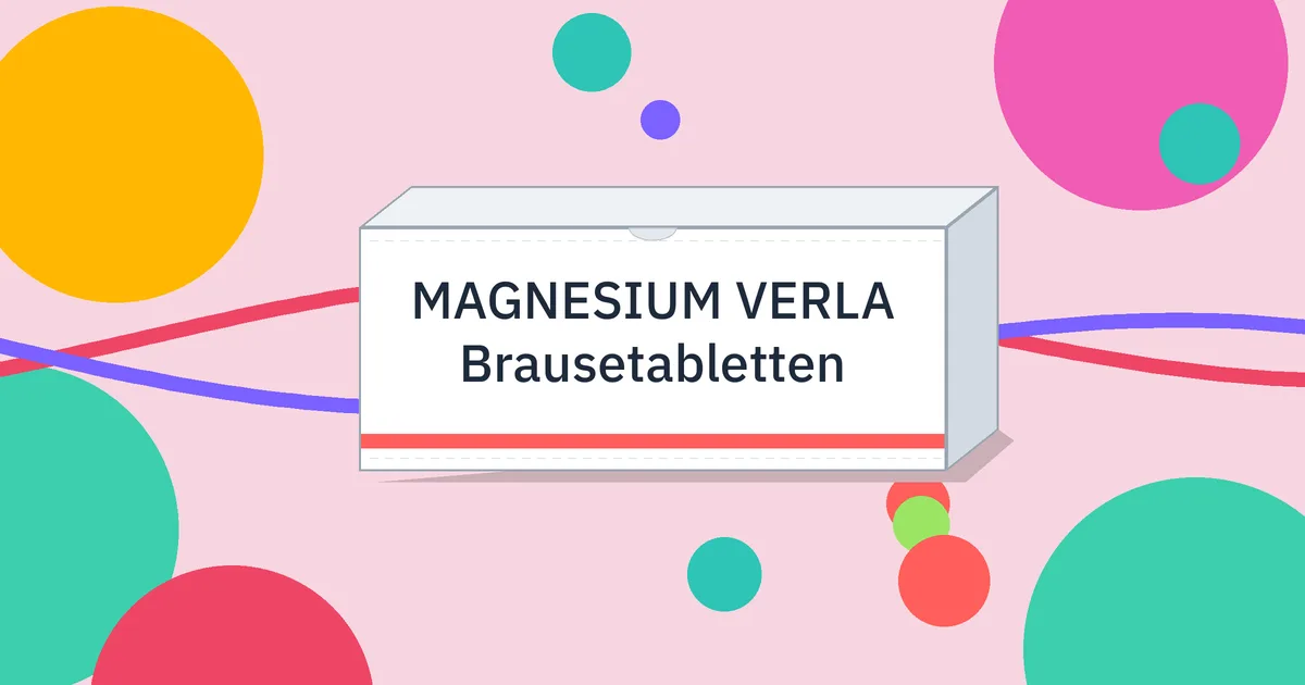 Symbolbild: Packung mit der Aufschrift MAGNESIUM VERLA Brausetabletten (PZN 04909902) – Verfügbarkeit und Bezug in Apotheken in Frankfurt am Main