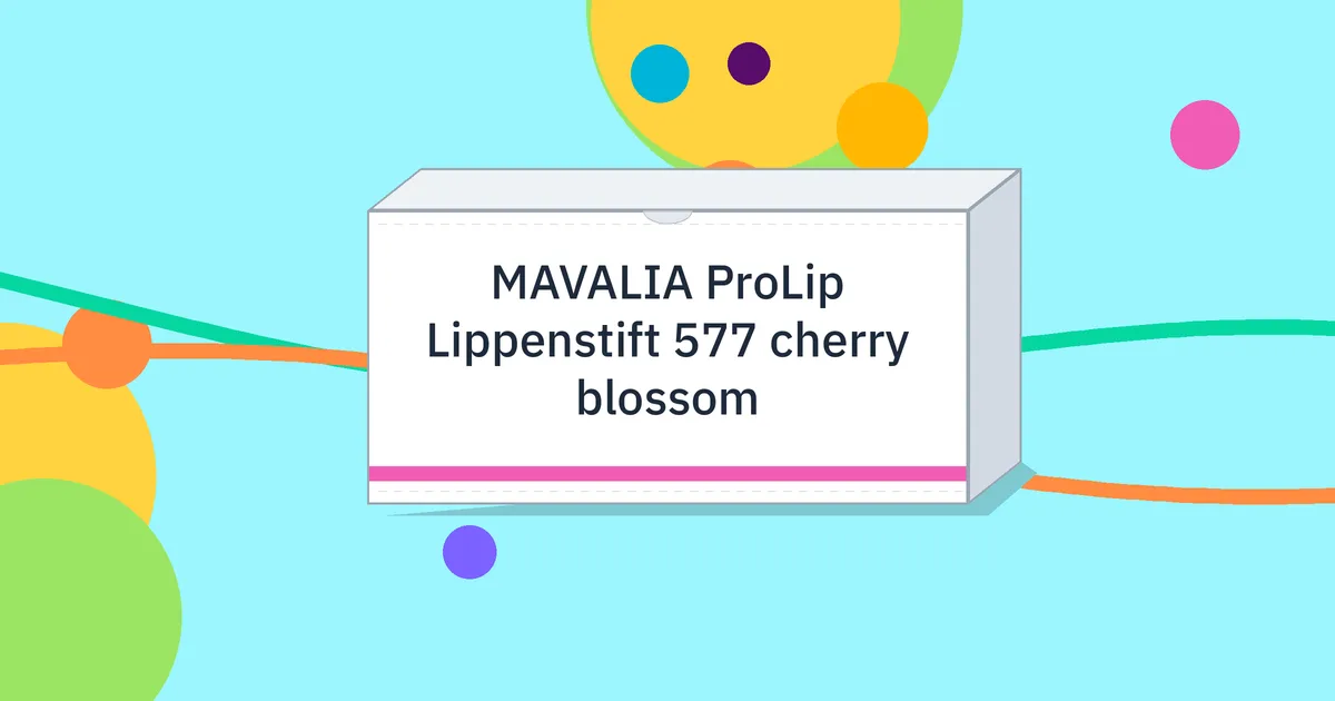Symbolbild: Packung mit der Aufschrift MAVALIA ProLip Lippenstift 577 cherry blossom (PZN 11649689) – Verfügbarkeit und Bezug in Apotheken in Frankfurt am Main