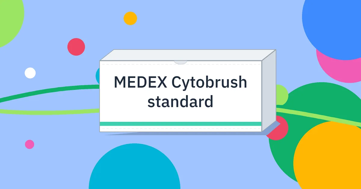Symbolbild: Packung mit der Aufschrift MEDEX Cytobrush standard (PZN 16147780) – Verfügbarkeit und Bezug in Apotheken in Frankfurt am Main