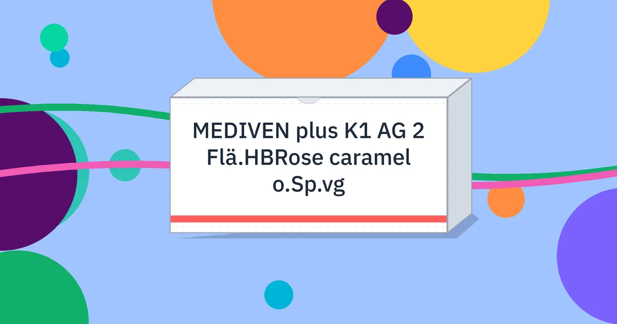 Symbolbild: Packung mit der Aufschrift MEDIVEN plus K1 AG 2 Flä.HBRose caramel o.Sp.vg (PZN 15912706) – Verfügbarkeit und Bezug in Apotheken in Frankfurt am Main