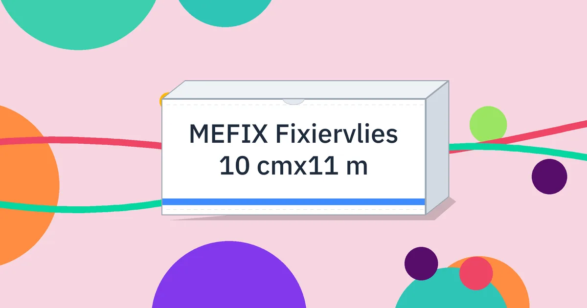 Symbolbild: Packung mit der Aufschrift MEFIX Fixiervlies 10 cmx11 m (PZN 17832294) – Verfügbarkeit und Bezug in Apotheken in Frankfurt am Main