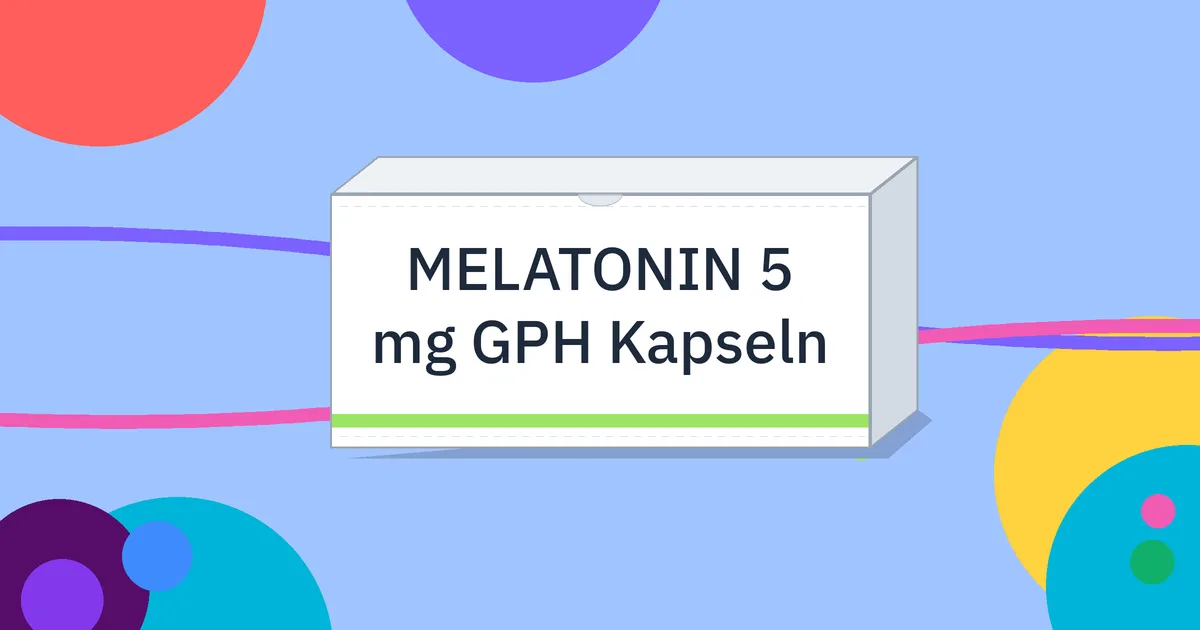 Symbolbild: Packung mit der Aufschrift MELATONIN 5 mg GPH Kapseln (PZN 09915913) – Verfügbarkeit und Bezug in Apotheken in Frankfurt am Main