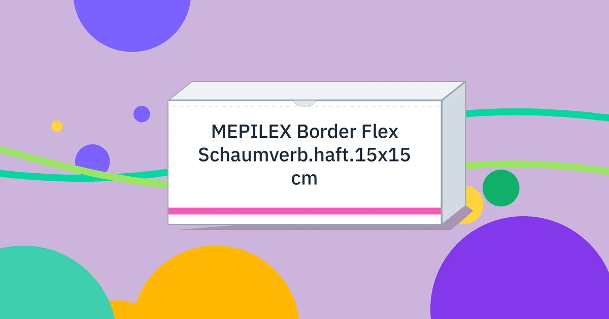 Symbolbild: Packung mit der Aufschrift MEPILEX Border Flex Schaumverb.haft.15x15 cm (PZN 17900819) – Verfügbarkeit und Bezug in Apotheken in Frankfurt am Main