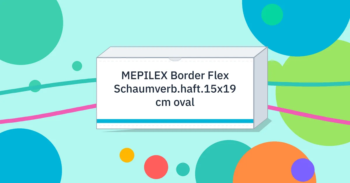 Symbolbild: Packung mit der Aufschrift MEPILEX Border Flex Schaumverb.haft.15x19 cm oval (PZN 14412203) – Verfügbarkeit und Bezug in Apotheken in Frankfurt am Main