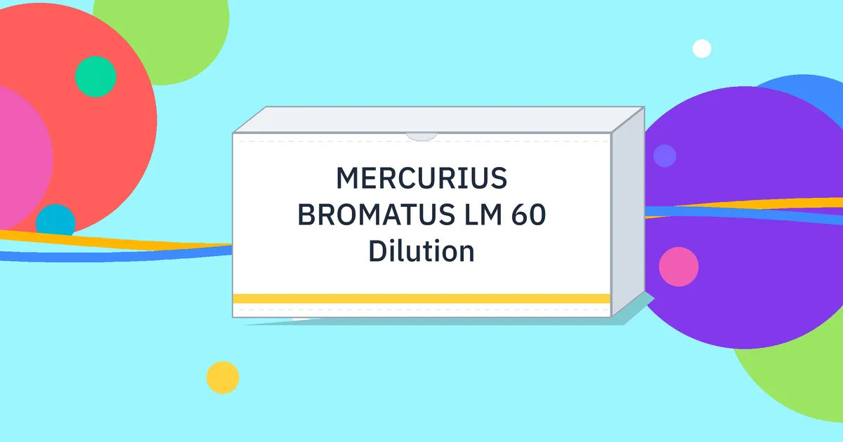 Symbolbild: Packung mit der Aufschrift MERCURIUS BROMATUS LM 60 Dilution (PZN 12949293) – Verfügbarkeit und Bezug in Apotheken in Frankfurt am Main