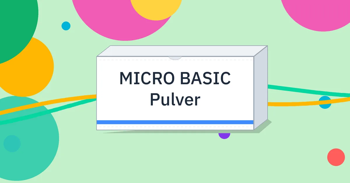 Symbolbild: Packung mit der Aufschrift MICRO BASIC Pulver (PZN 00682169) – Verfügbarkeit und Bezug in Apotheken in Frankfurt am Main