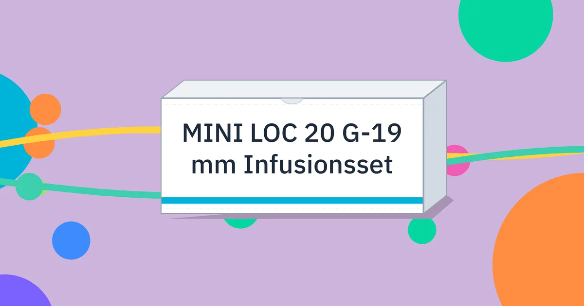Symbolbild: Packung mit der Aufschrift MINI LOC 20 G-19 mm Infusionsset (PZN 05908307) – Verfügbarkeit und Bezug in Apotheken in Frankfurt am Main