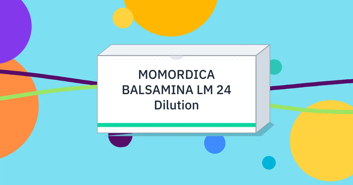 Symbolbild: Packung mit der Aufschrift MOMORDICA BALSAMINA LM 24 Dilution (PZN 13610415) – Verfügbarkeit und Bezug in Apotheken in Frankfurt am Main