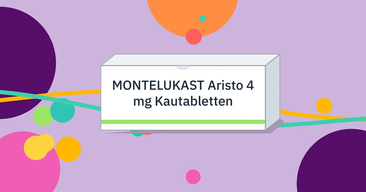 Symbolbild: Packung mit der Aufschrift MONTELUKAST Aristo 4 mg Kautabletten (PZN 11179568) – Verfügbarkeit und Bezug in Apotheken in Frankfurt am Main