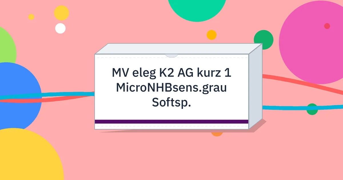 Symbolbild: Packung mit der Aufschrift MV eleg K2 AG kurz 1 MicroNHBsens.grau Softsp. (PZN 18926850) – Verfügbarkeit und Bezug in Apotheken in Frankfurt am Main
