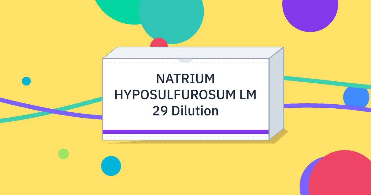 Symbolbild: Packung mit der Aufschrift NATRIUM HYPOSULFUROSUM LM 29 Dilution (PZN 12964097) – Verfügbarkeit und Bezug in Apotheken in Frankfurt am Main