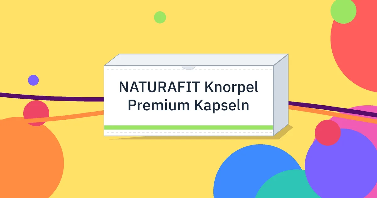 Symbolbild: Packung mit der Aufschrift NATURAFIT Knorpel Premium Kapseln (PZN 18501300) – Verfügbarkeit und Bezug in Apotheken in Frankfurt am Main