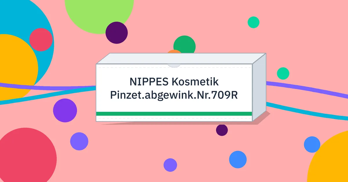 Symbolbild: Packung mit der Aufschrift NIPPES Kosmetik Pinzet.abgewink.Nr.709R (PZN 00256691) – Verfügbarkeit und Bezug in Apotheken in Frankfurt am Main