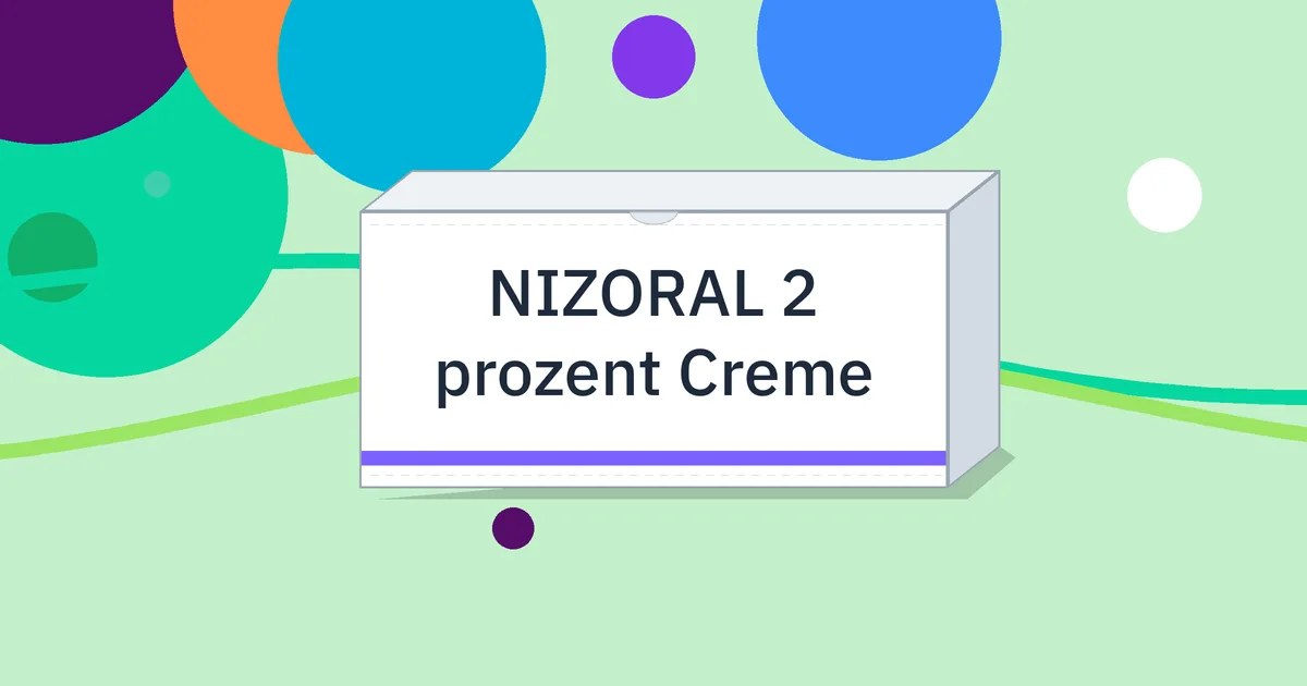Symbolbild: Packung mit der Aufschrift NIZORAL 2 prozent Creme (PZN 18238736) – Verfügbarkeit und Bezug in Apotheken in Frankfurt am Main
