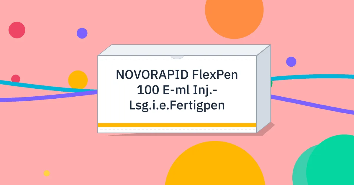 Symbolbild: Packung mit der Aufschrift NOVORAPID FlexPen 100 E-ml Inj.-Lsg.i.e.Fertigpen (PZN 13913104) – Verfügbarkeit und Bezug in Apotheken in Frankfurt am Main