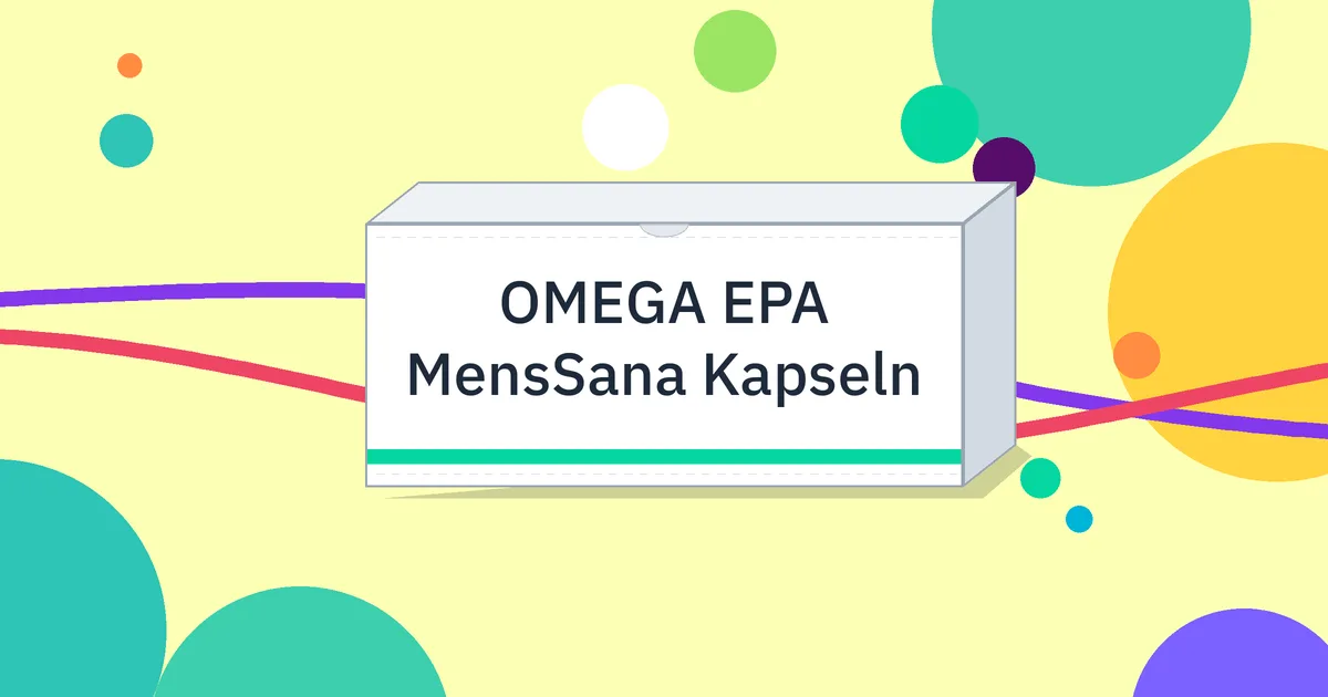 Symbolbild: Packung mit der Aufschrift OMEGA EPA MensSana Kapseln (PZN 09374400) – Verfügbarkeit und Bezug in Apotheken in Frankfurt am Main