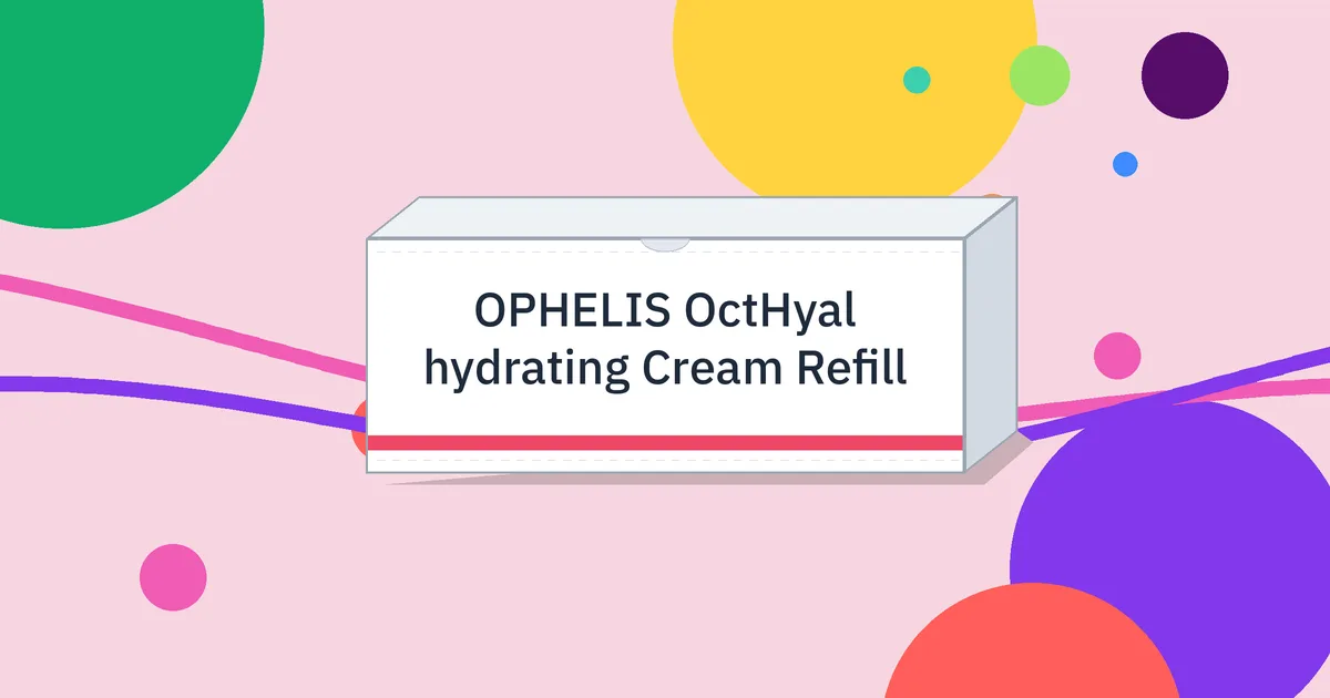 Symbolbild: Packung mit der Aufschrift OPHELIS OctHyal hydrating Cream Refill (PZN 19427385) – Verfügbarkeit und Bezug in Apotheken in Frankfurt am Main