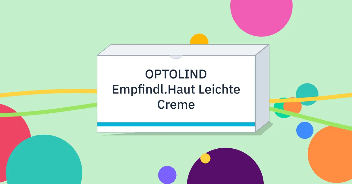 Symbolbild: Packung mit der Aufschrift OPTOLIND Empfindl.Haut Leichte Creme (PZN 01295575) – Verfügbarkeit und Bezug in Apotheken in Frankfurt am Main
