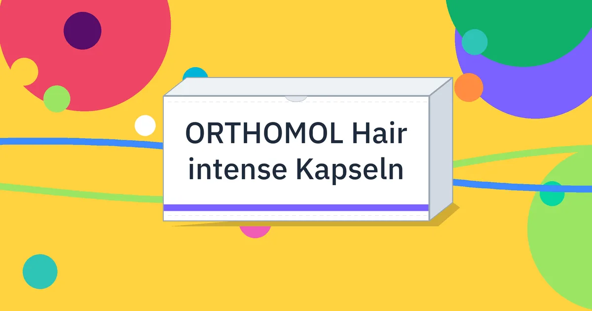Symbolbild: Packung mit der Aufschrift ORTHOMOL Hair intense Kapseln (PZN 16563662) – Verfügbarkeit und Bezug in Apotheken in Frankfurt am Main