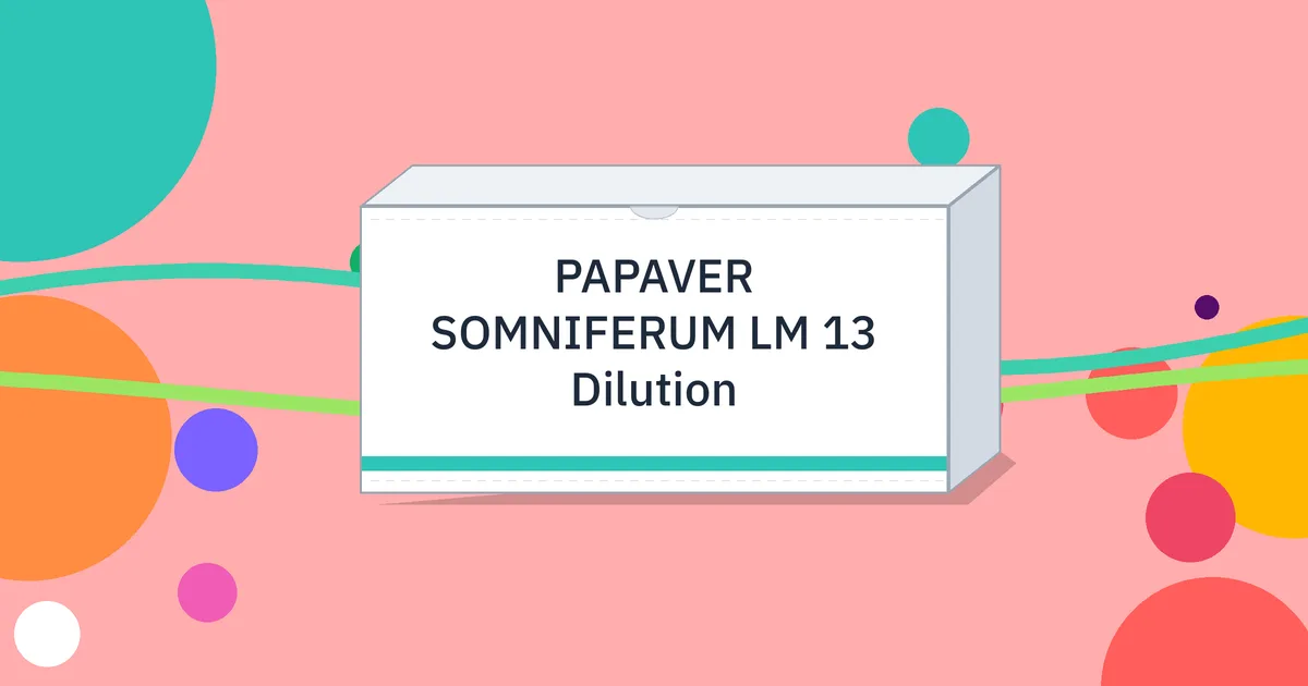 Symbolbild: Packung mit der Aufschrift PAPAVER SOMNIFERUM LM 13 Dilution (PZN 12975847) – Verfügbarkeit und Bezug in Apotheken in Frankfurt am Main