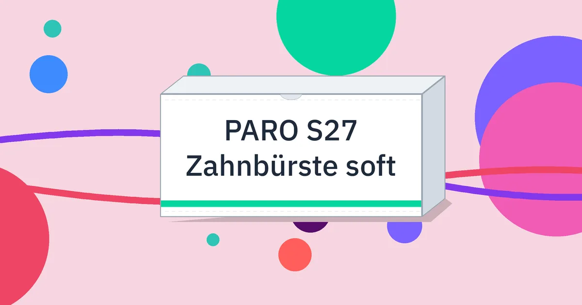 Symbolbild: Packung mit der Aufschrift PARO S27 Zahnbürste soft (PZN 17372303) – Verfügbarkeit und Bezug in Apotheken in Frankfurt am Main
