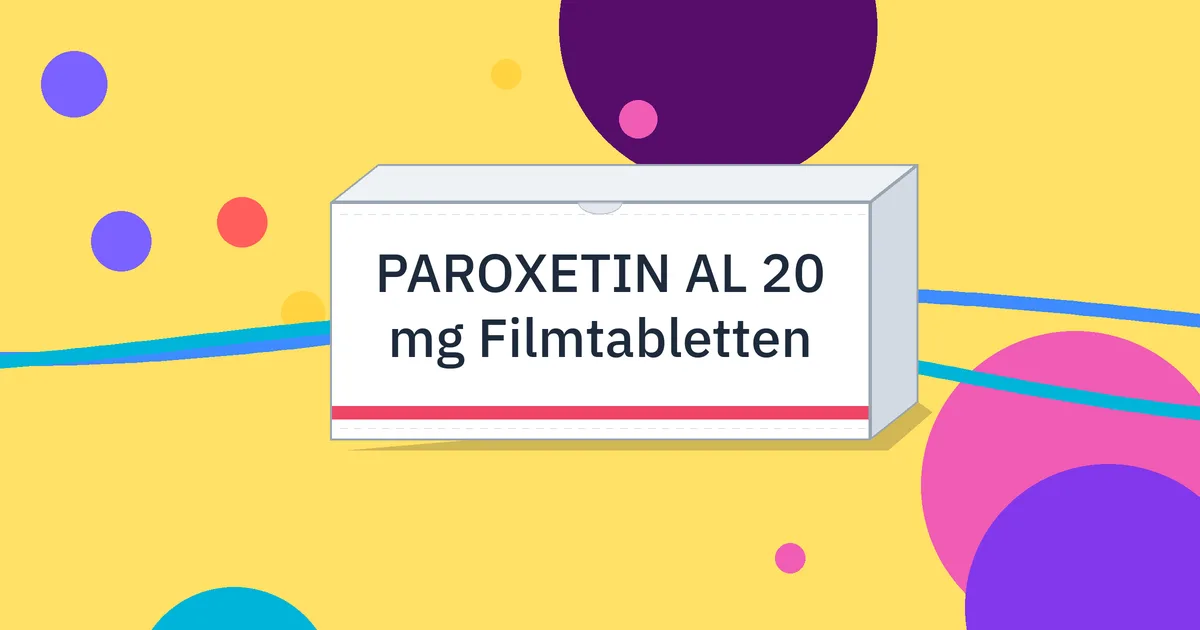 Symbolbild: Packung mit der Aufschrift PAROXETIN AL 20 mg Filmtabletten (PZN 03210413) – Verfügbarkeit und Bezug in Apotheken in Frankfurt am Main