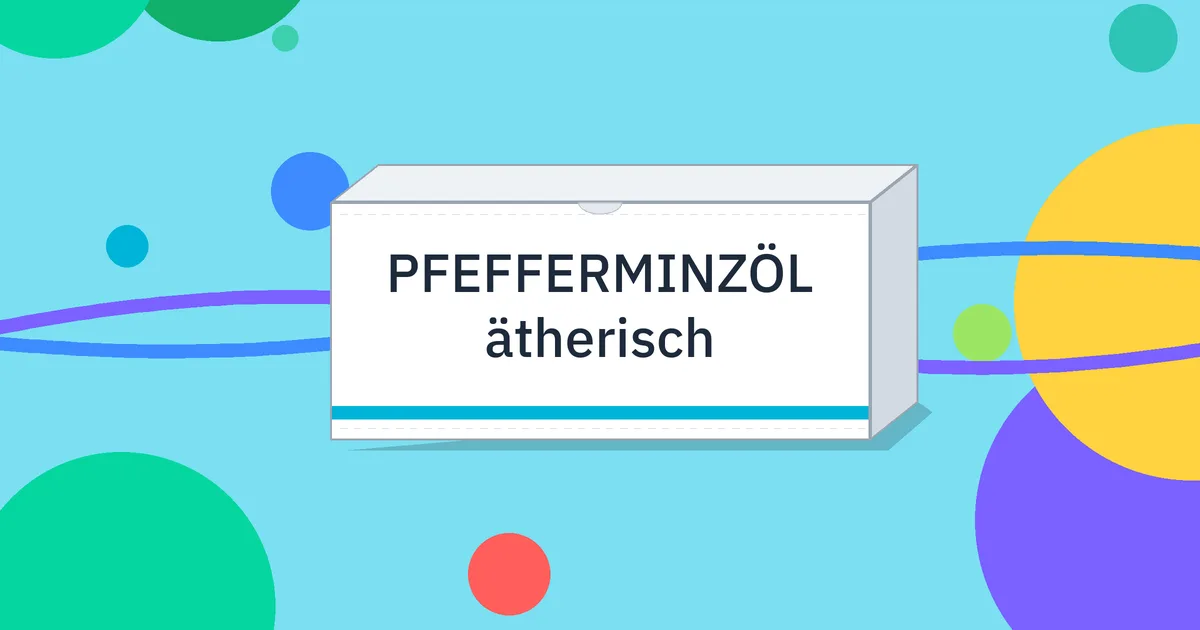 Symbolbild: Packung mit der Aufschrift PFEFFERMINZÖL ätherisch (PZN 15295053) – Verfügbarkeit und Bezug in Apotheken in Frankfurt am Main