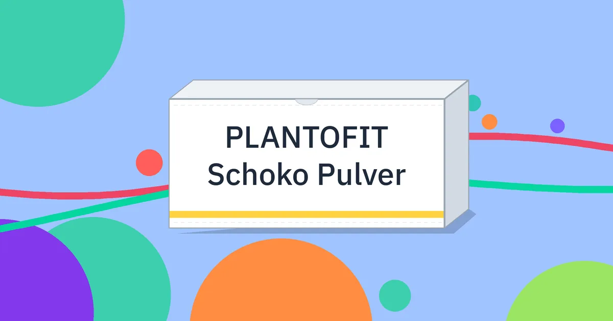 Symbolbild: Packung mit der Aufschrift PLANTOFIT Schoko Pulver (PZN 02858796) – Verfügbarkeit und Bezug in Apotheken in Frankfurt am Main