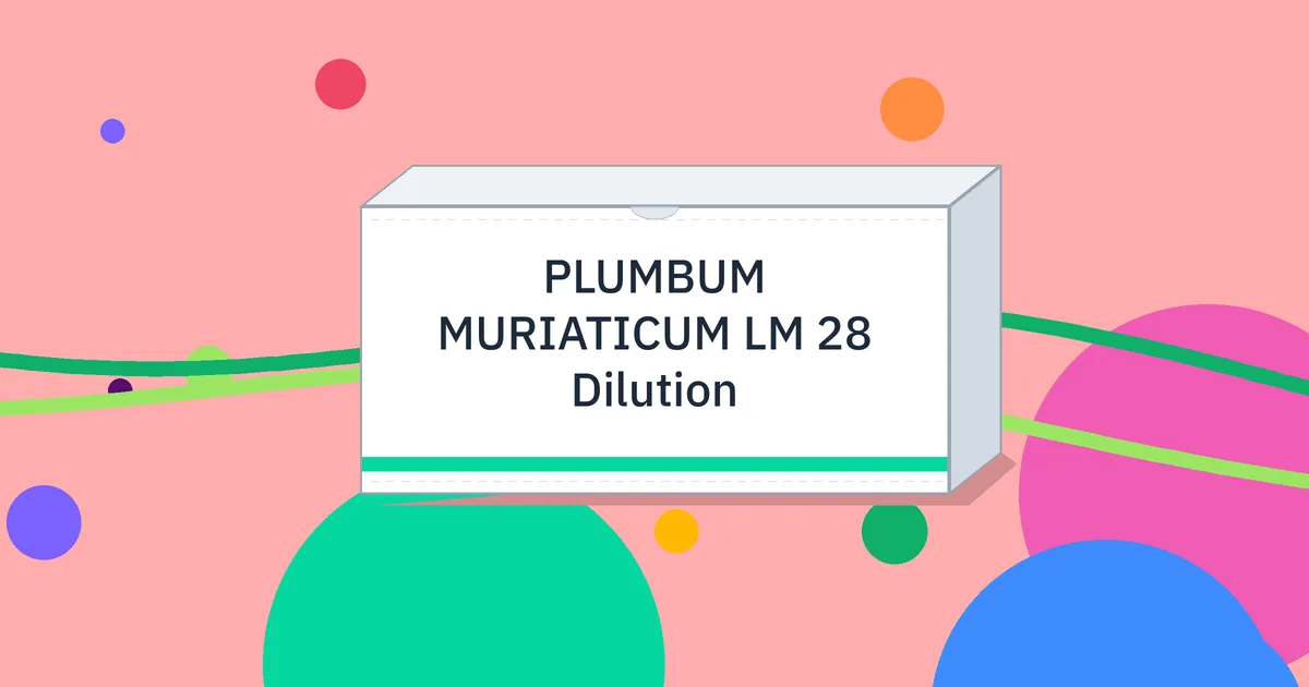 Symbolbild: Packung mit der Aufschrift PLUMBUM MURIATICUM LM 28 Dilution (PZN 13041756) – Verfügbarkeit und Bezug in Apotheken in Frankfurt am Main