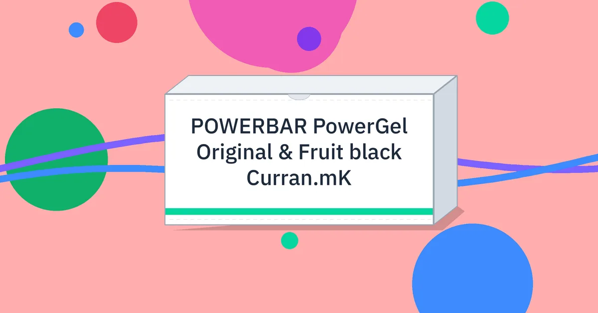 Symbolbild: Packung mit der Aufschrift POWERBAR PowerGel Original & Fruit black Curran.mK (PZN 15531364) – Verfügbarkeit und Bezug in Apotheken in Frankfurt am Main