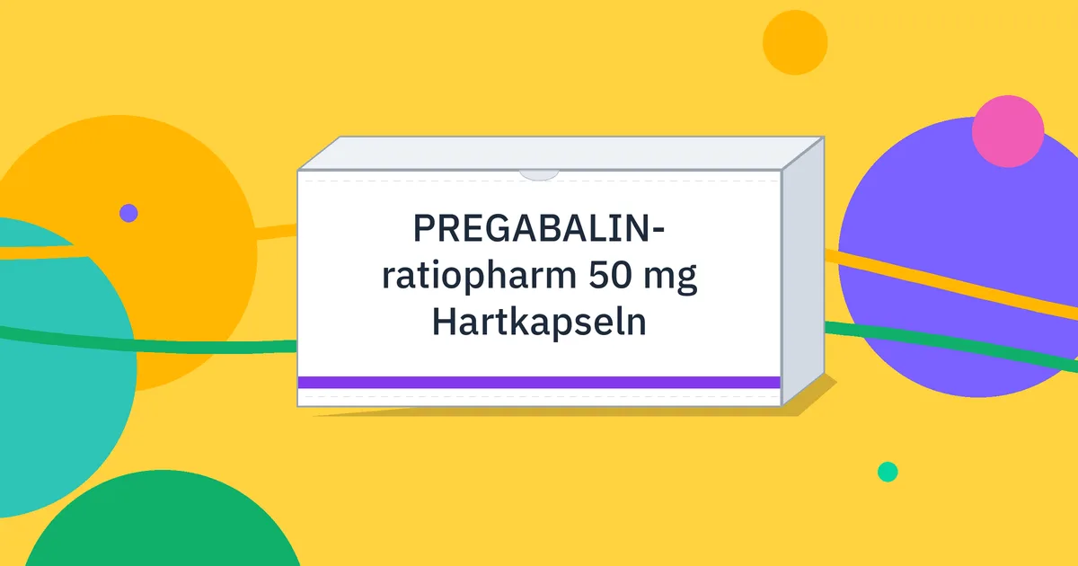 Symbolbild: Packung mit der Aufschrift PREGABALIN-ratiopharm 50 mg Hartkapseln (PZN 14308167) – Verfügbarkeit und Bezug in Apotheken in Frankfurt am Main