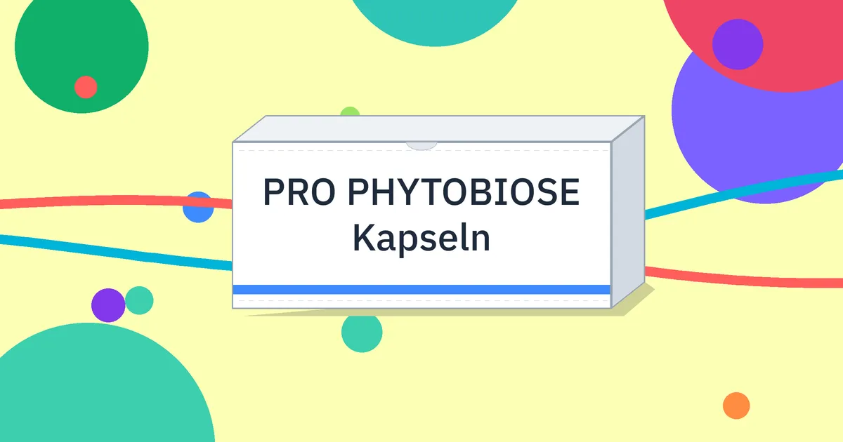 Symbolbild: Packung mit der Aufschrift PRO PHYTOBIOSE Kapseln (PZN 19235214) – Verfügbarkeit und Bezug in Apotheken in Frankfurt am Main