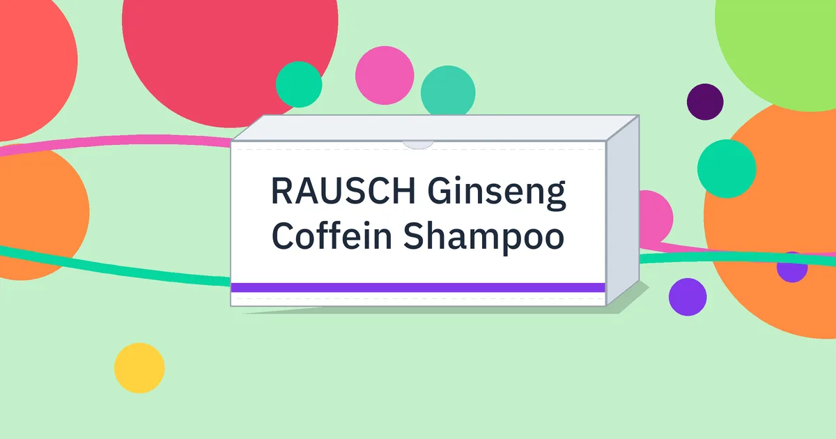Symbolbild: Packung mit der Aufschrift RAUSCH Ginseng Coffein Shampoo (PZN 11141554) – Verfügbarkeit und Bezug in Apotheken in Frankfurt am Main