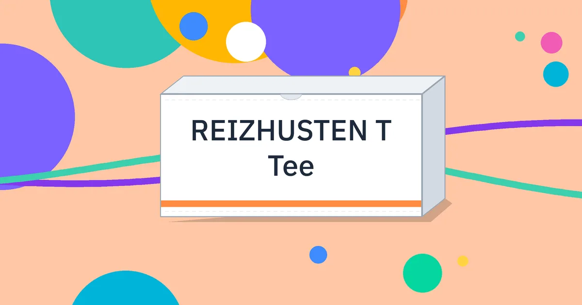 Symbolbild: Packung mit der Aufschrift REIZHUSTEN T Tee (PZN 11615561) – Verfügbarkeit und Bezug in Apotheken in Frankfurt am Main