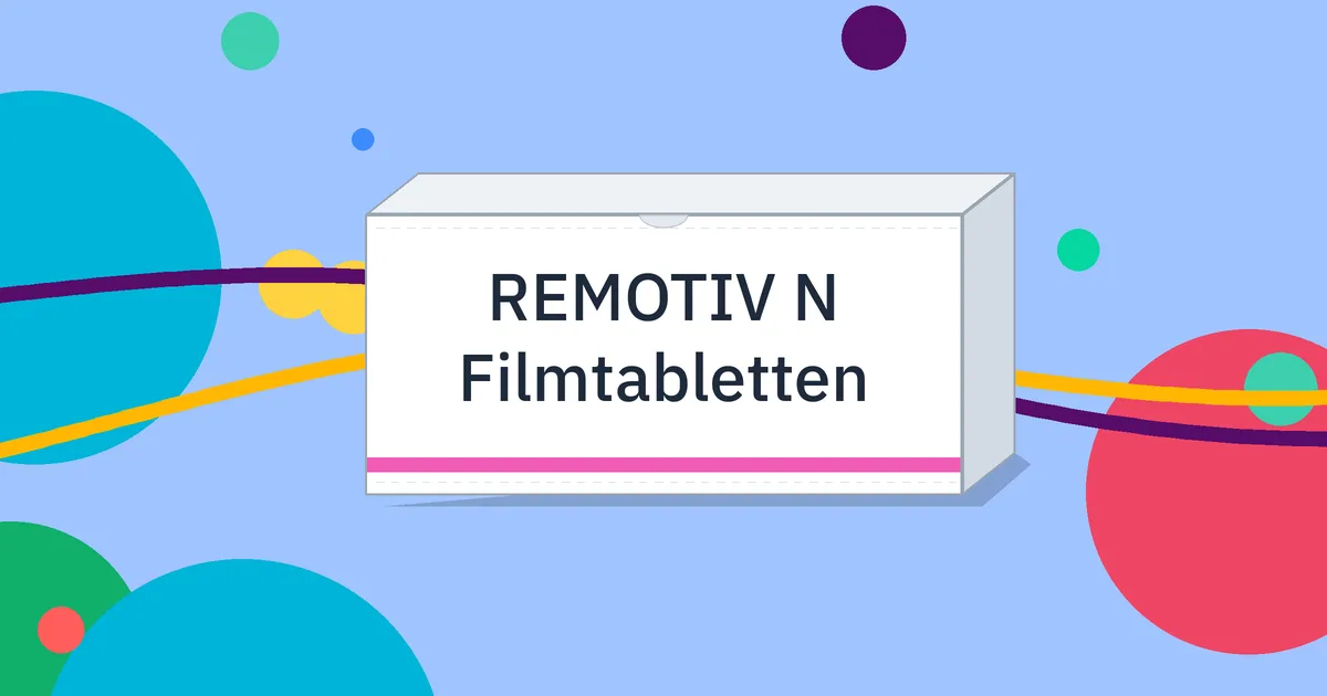 Symbolbild: Packung mit der Aufschrift REMOTIV N Filmtabletten (PZN 16164057) – Verfügbarkeit und Bezug in Apotheken in Frankfurt am Main