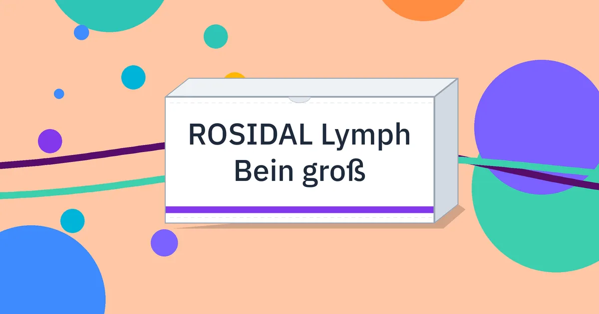 Symbolbild: Packung mit der Aufschrift ROSIDAL Lymph Bein groß (PZN 17435268) – Verfügbarkeit und Bezug in Apotheken in Frankfurt am Main