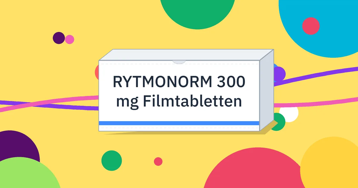 Symbolbild: Packung mit der Aufschrift RYTMONORM 300 mg Filmtabletten (PZN 02019096) – Verfügbarkeit und Bezug in Apotheken in Frankfurt am Main