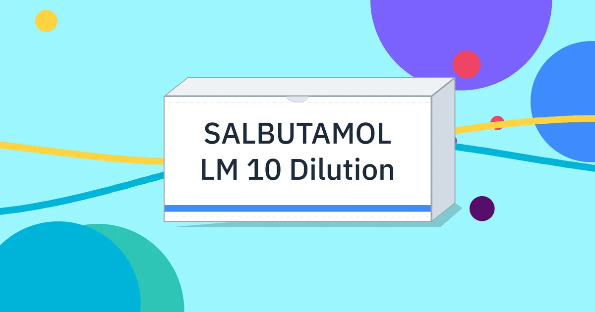 Symbolbild: Packung mit der Aufschrift SALBUTAMOL LM 10 Dilution (PZN 13177154) – Verfügbarkeit und Bezug in Apotheken in Frankfurt am Main