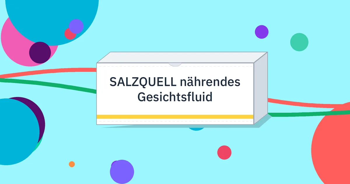 Symbolbild: Packung mit der Aufschrift SALZQUELL nährendes Gesichtsfluid (PZN 13503323) – Verfügbarkeit und Bezug in Apotheken in Frankfurt am Main