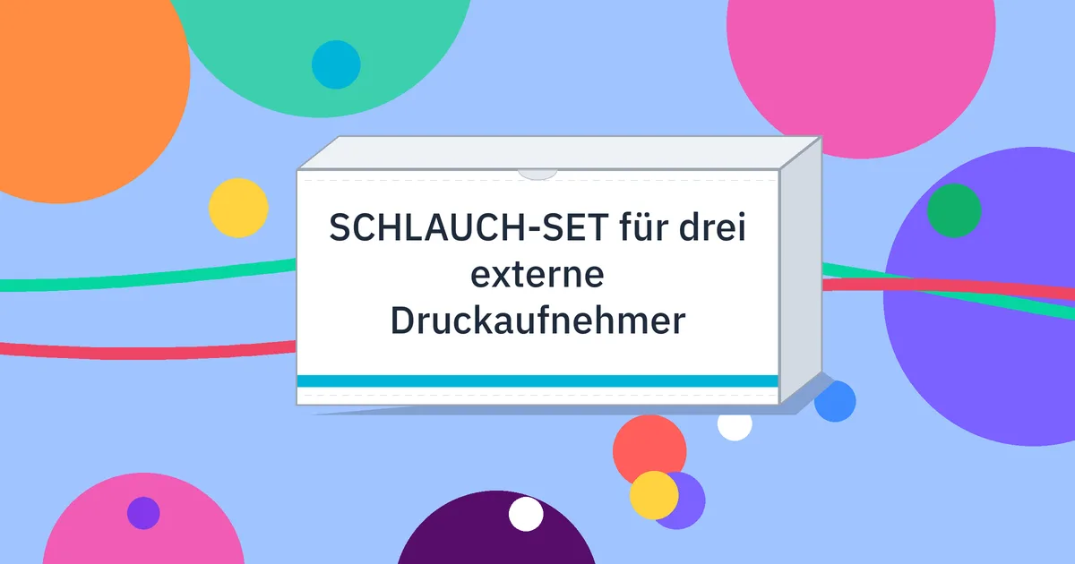 Symbolbild: Packung mit der Aufschrift SCHLAUCH-SET für drei externe Druckaufnehmer (PZN 16166197) – Verfügbarkeit und Bezug in Apotheken in Frankfurt am Main