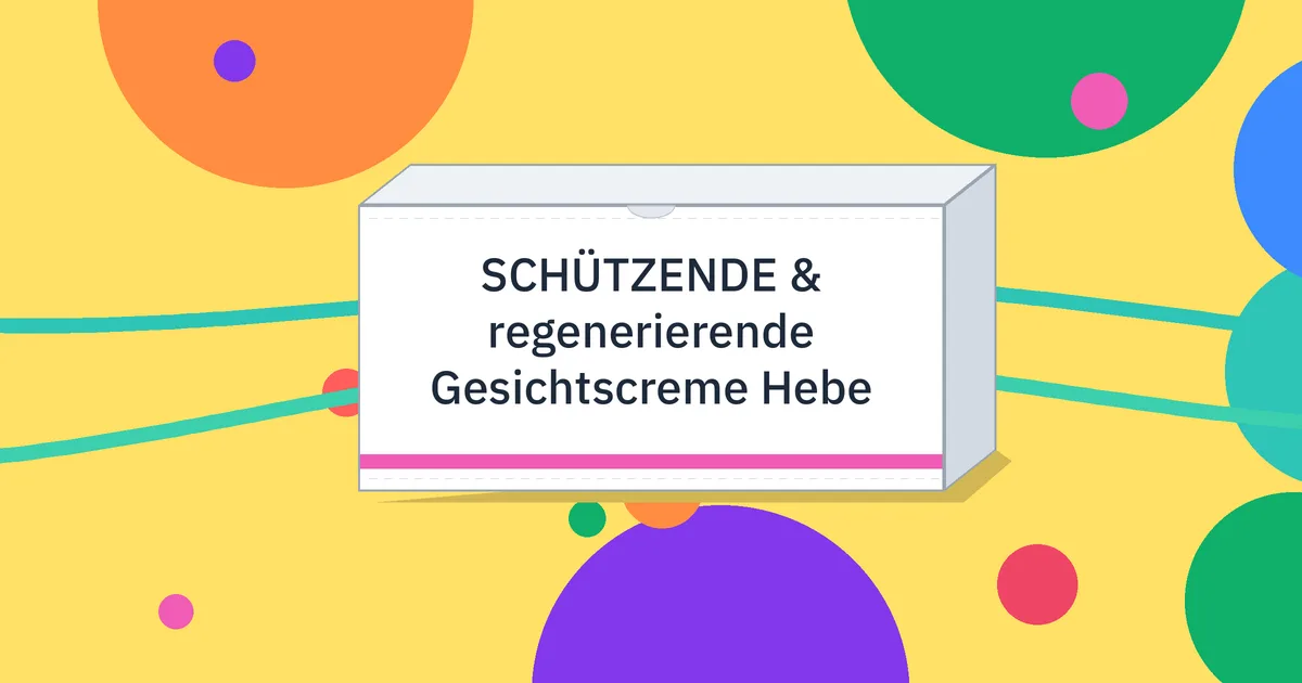 Symbolbild: Packung mit der Aufschrift SCHÜTZENDE & regenerierende Gesichtscreme Hebe (PZN 20417570) – Verfügbarkeit und Bezug in Apotheken in Frankfurt am Main