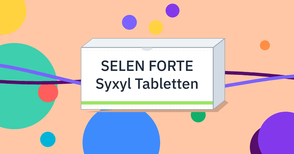 Symbolbild: Packung mit der Aufschrift SELEN FORTE Syxyl Tabletten (PZN 06151711) – Verfügbarkeit und Bezug in Apotheken in Frankfurt am Main
