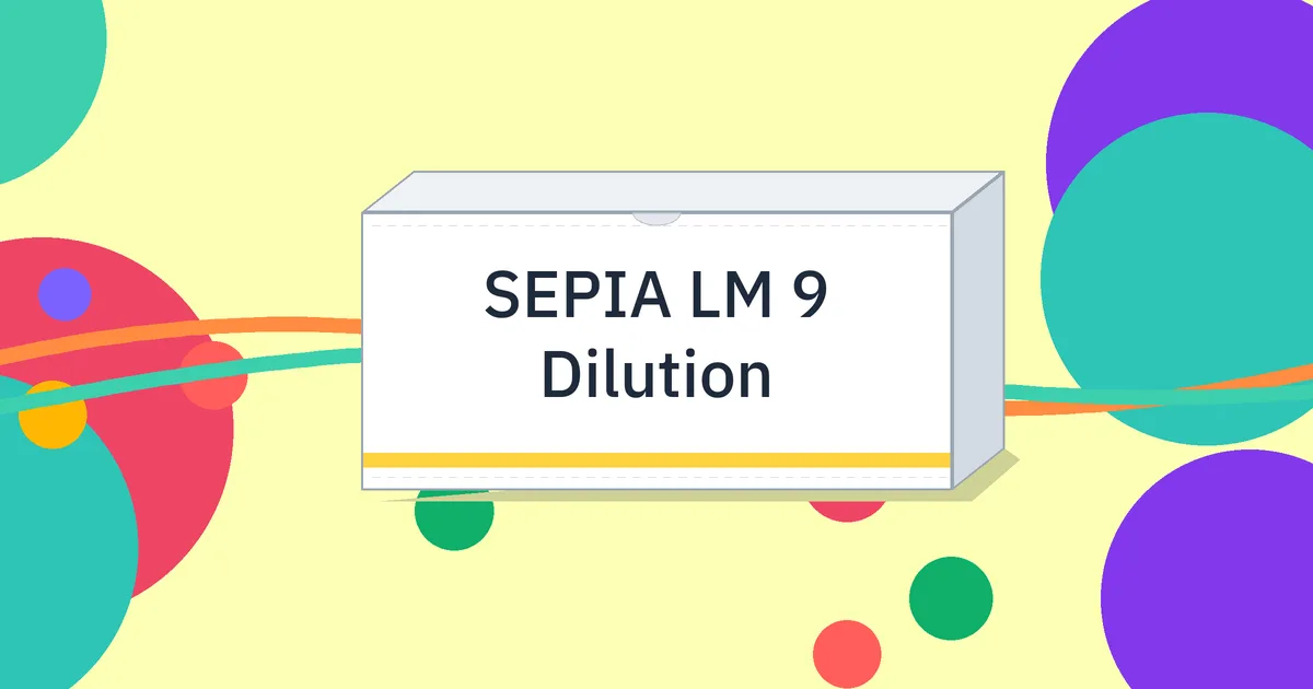 Symbolbild: Packung mit der Aufschrift SEPIA LM 9 Dilution (PZN 13188471) – Verfügbarkeit und Bezug in Apotheken in Frankfurt am Main