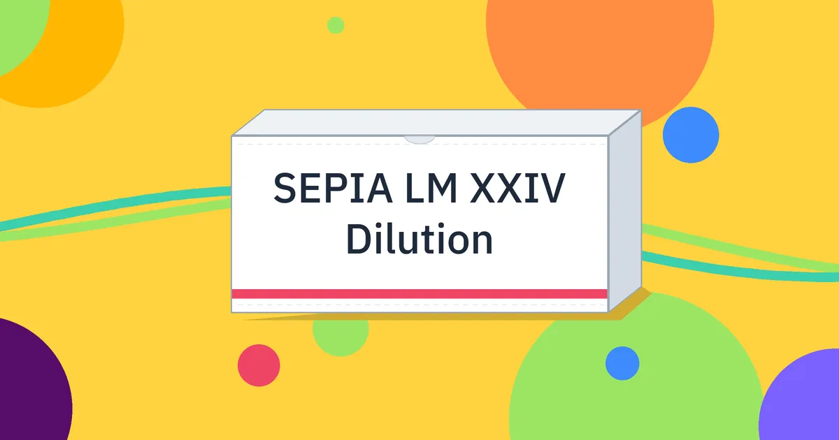 Symbolbild: Packung mit der Aufschrift SEPIA LM XXIV Dilution (PZN 02675765) – Verfügbarkeit und Bezug in Apotheken in Frankfurt am Main
