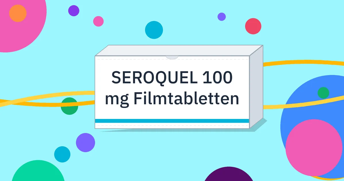Symbolbild: Packung mit der Aufschrift SEROQUEL 100 mg Filmtabletten (PZN 00948650) – Verfügbarkeit und Bezug in Apotheken in Frankfurt am Main