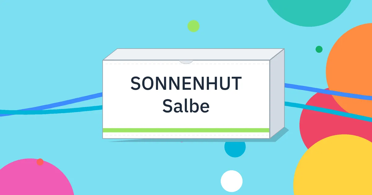Symbolbild: Packung mit der Aufschrift SONNENHUT Salbe (PZN 18396211) – Verfügbarkeit und Bezug in Apotheken in Frankfurt am Main