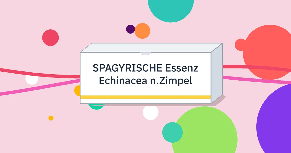 Symbolbild: Packung mit der Aufschrift SPAGYRISCHE Essenz Echinacea n.Zimpel (PZN 00916319) – Verfügbarkeit und Bezug in Apotheken in Frankfurt am Main