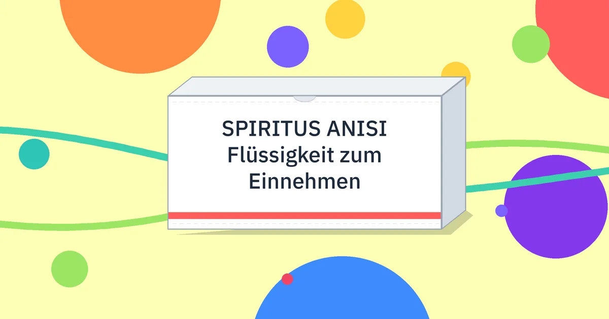 Symbolbild: Packung mit der Aufschrift SPIRITUS ANISI Flüssigkeit zum Einnehmen (PZN 15401578) – Verfügbarkeit und Bezug in Apotheken in Frankfurt am Main